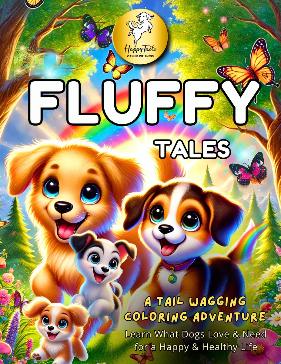 FLUFFY TALES: A Tail Wagging Coloring Adventure – HappyTails Canine Wellness